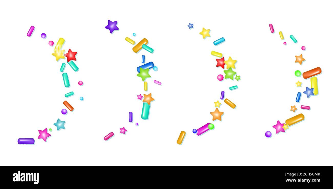 Sprinkle with grains of desserts. Abstract pattern with realistic ...