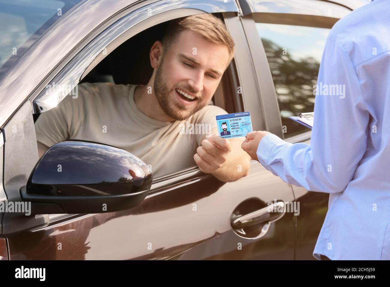 After passing his driving test hi-res stock photography and images - Alamy