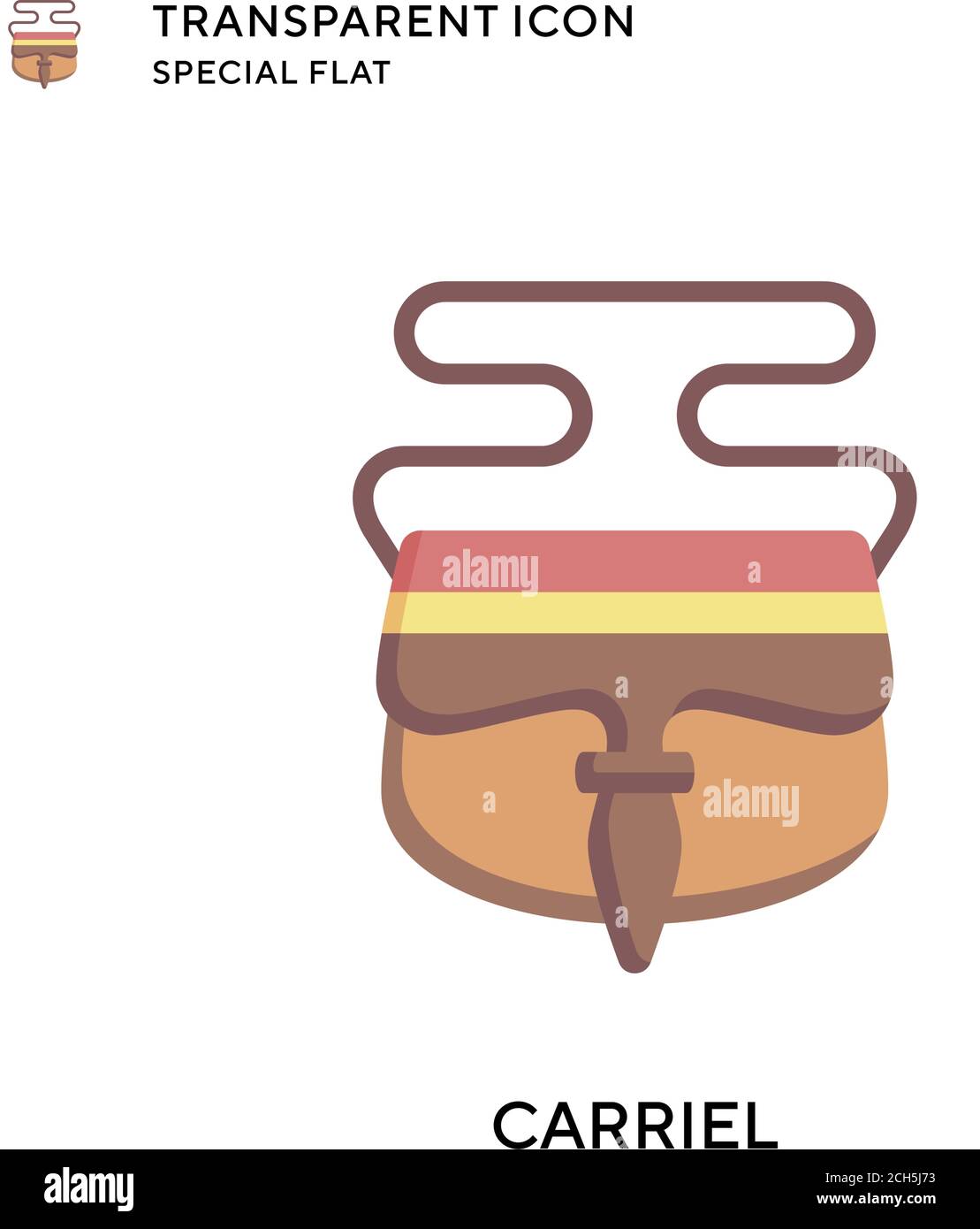 Carriel vector icon. Flat style illustration. EPS 10 vector Stock ...