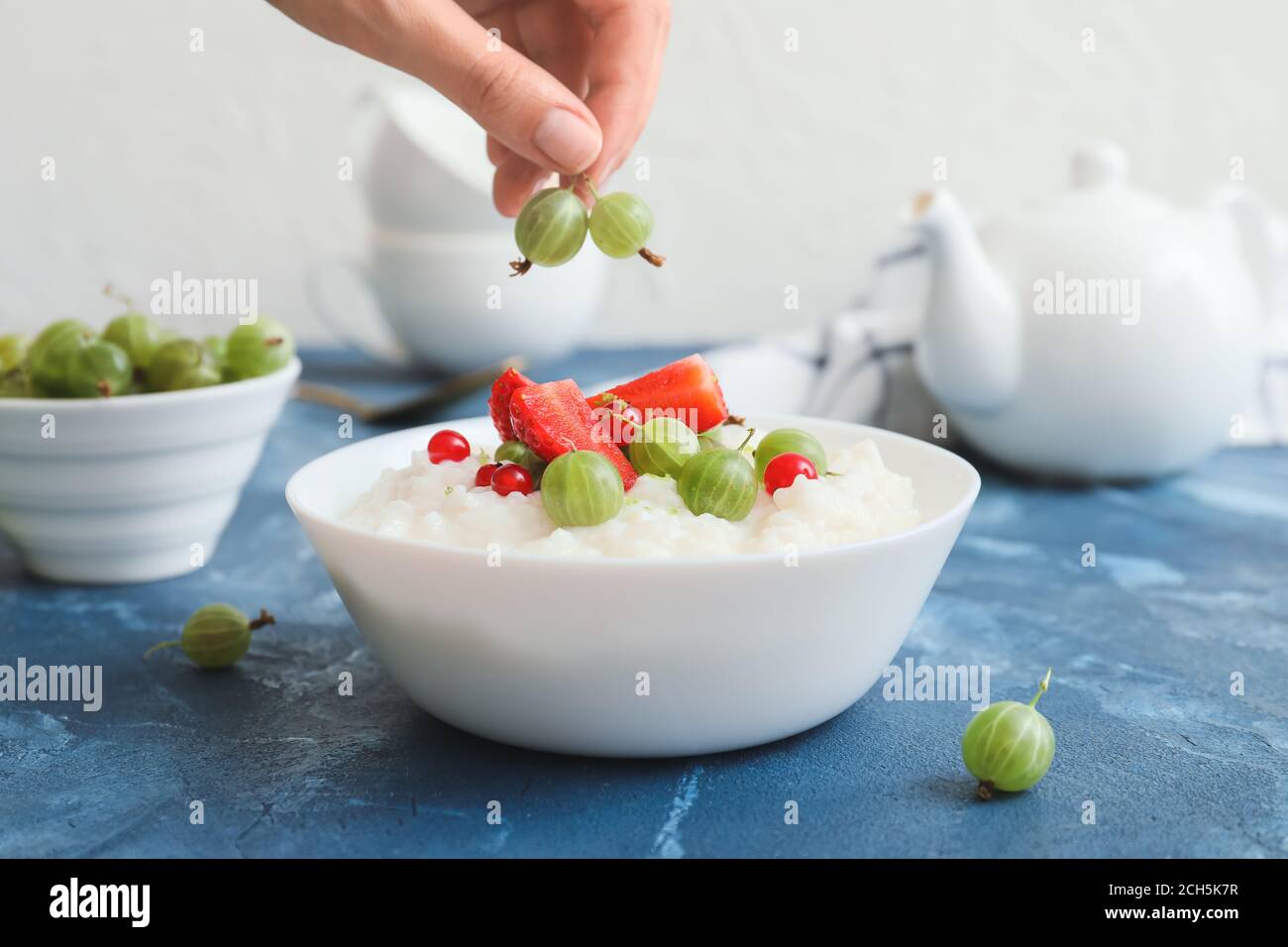 Preparing tasty rice on hi-res stock photography and images - Alamy