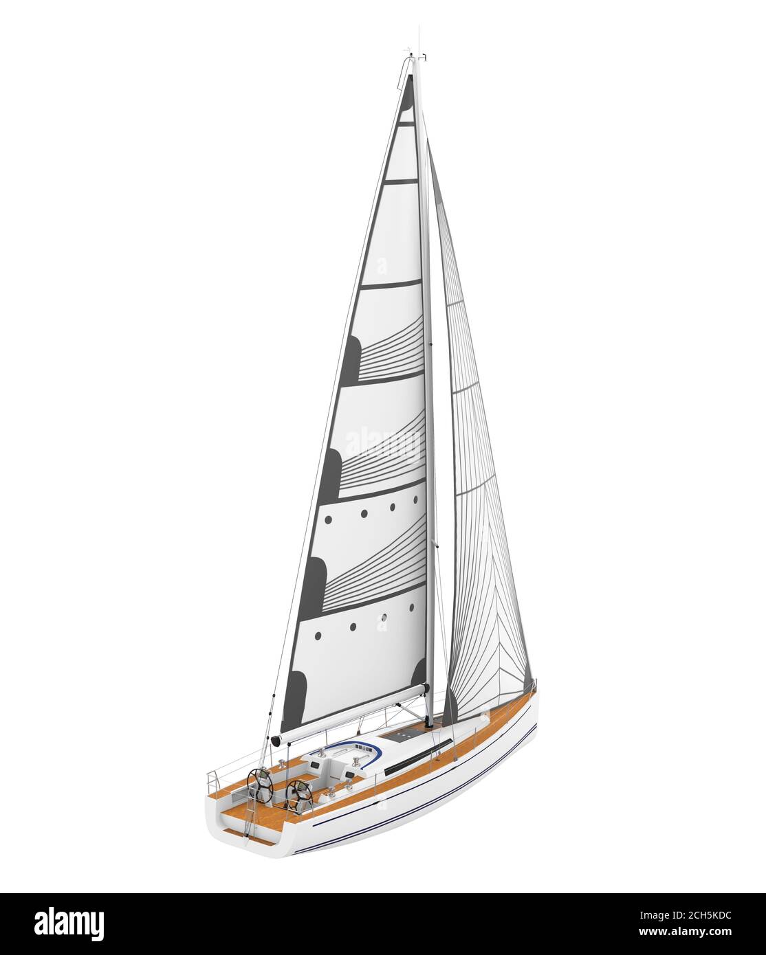 Sail boat yacht ship Cut Out Stock Images & Pictures - Alamy