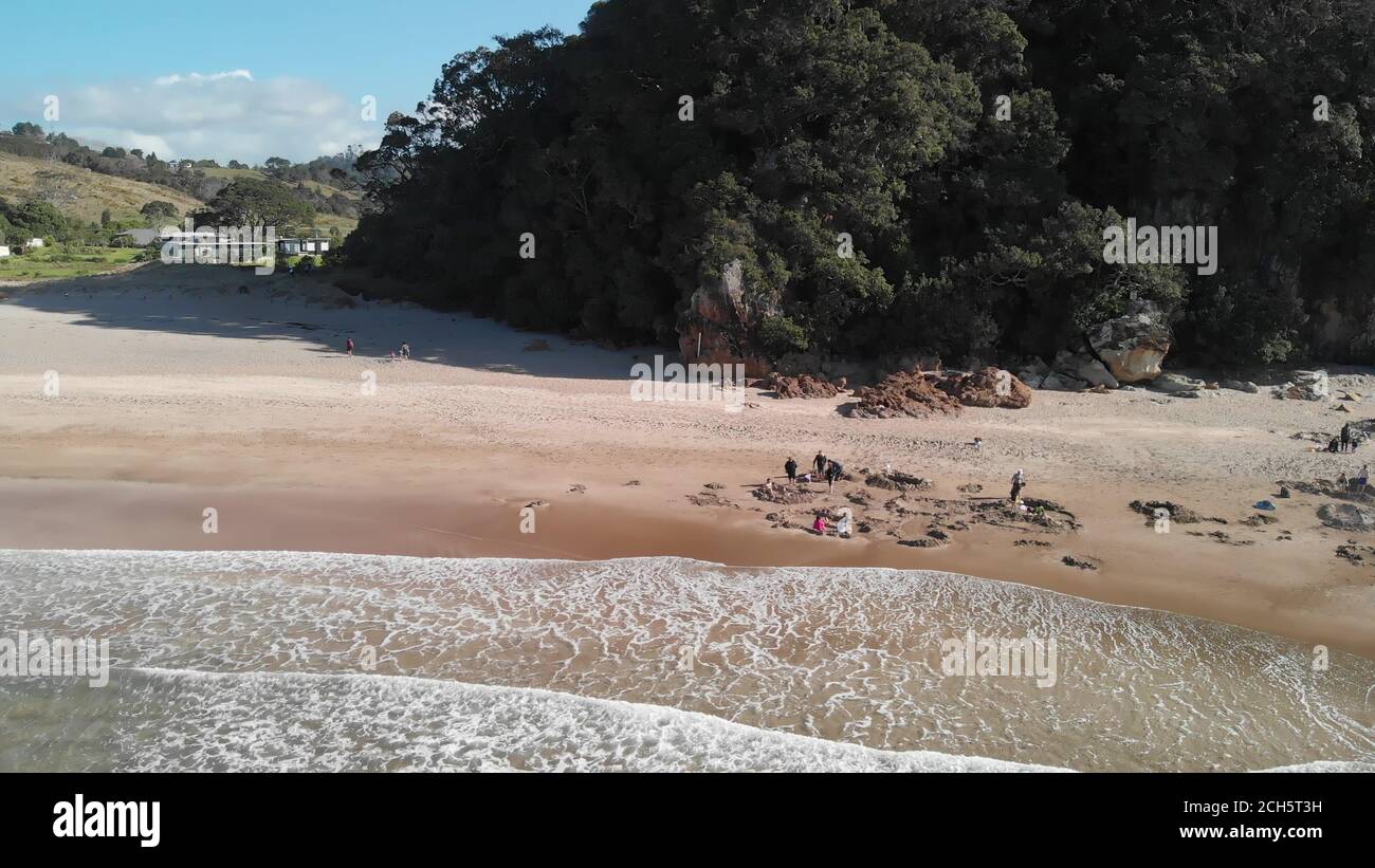 Hot water beach coromandel surf hi-res stock photography and images - Alamy