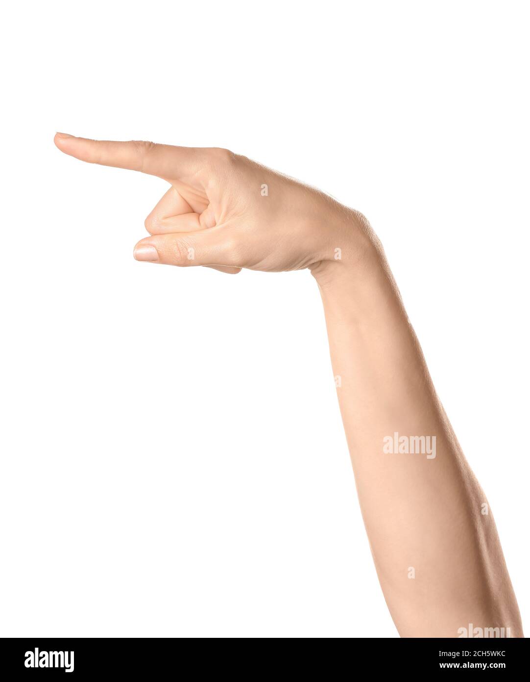 Hand showing letter Z on white background. Sign language alphabet Stock ...