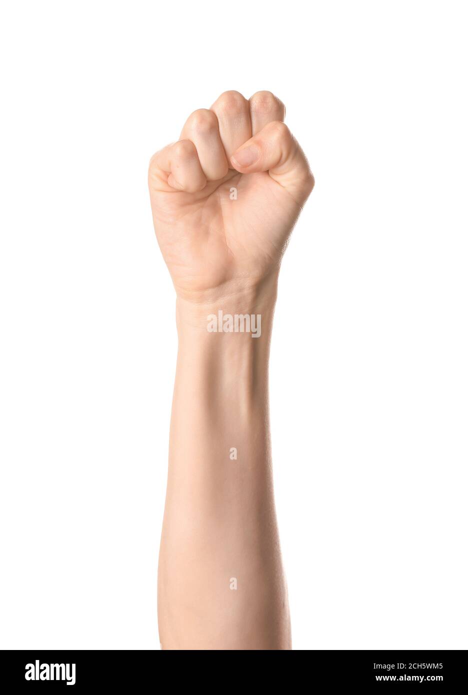 Hand showing letter S on white background. Sign language alphabet Stock ...