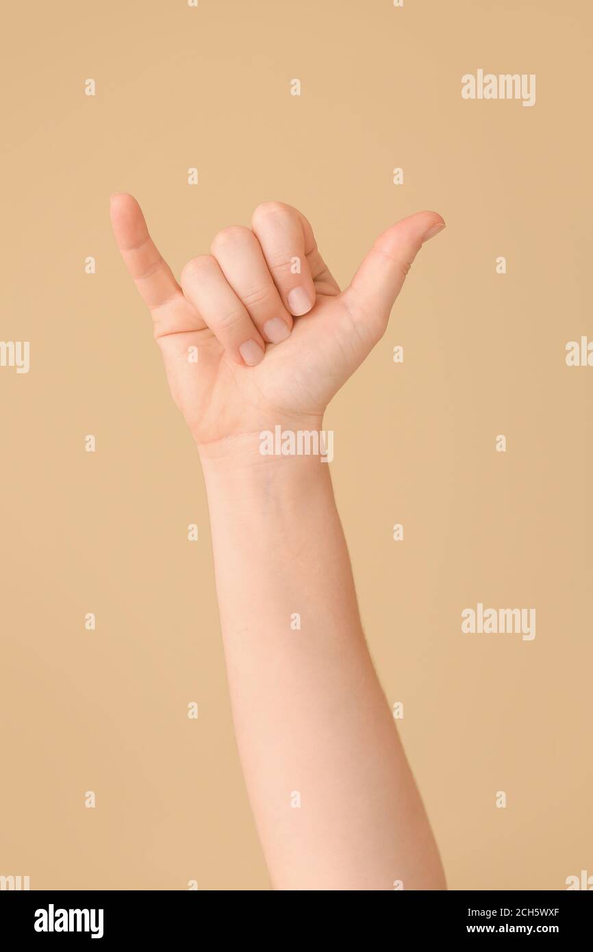 Asl y alphabet hi-res stock photography and images - Alamy