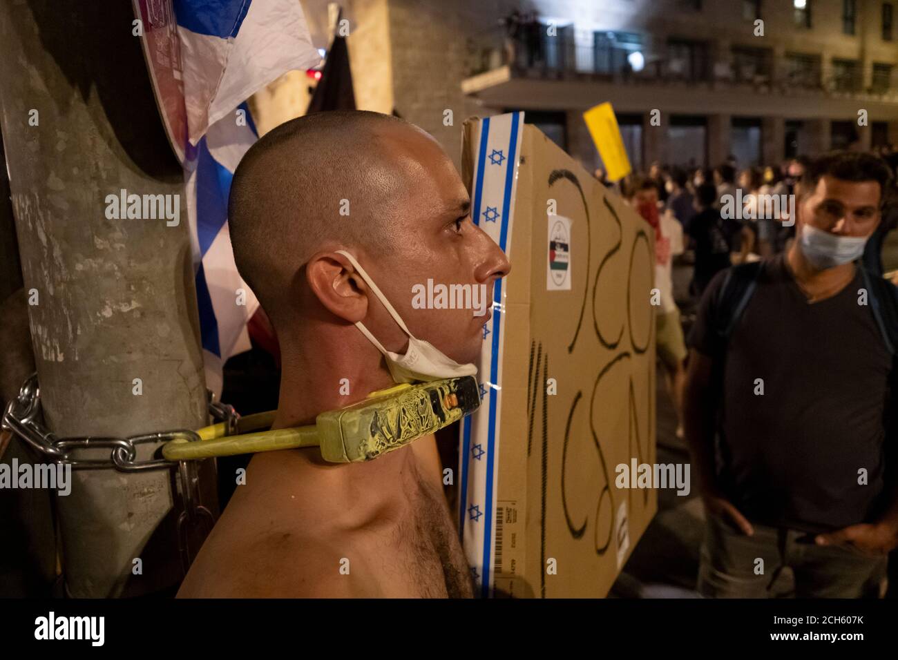 Neck placard hi-res stock photography and images - Alamy