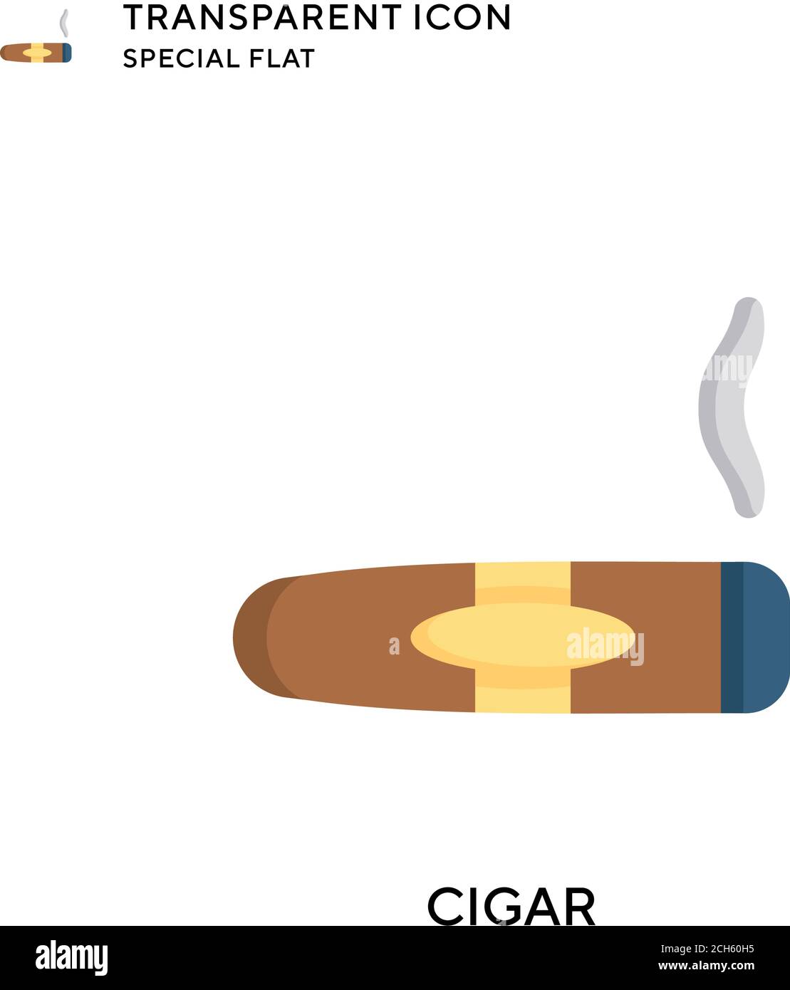 Cigar vector icon. Flat style illustration. EPS 10 vector Stock Vector ...