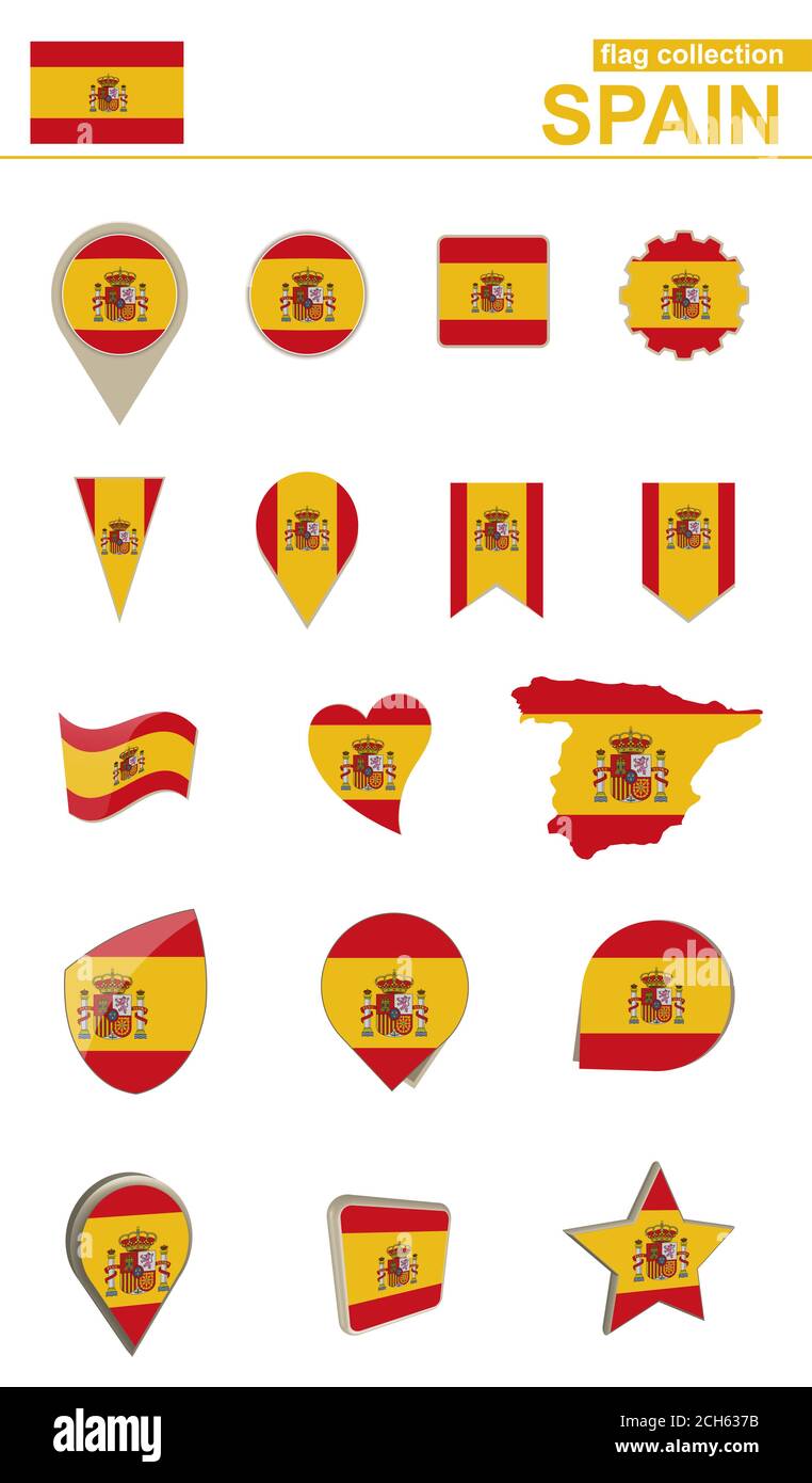 Big spanish flag Stock Vector Images - Alamy