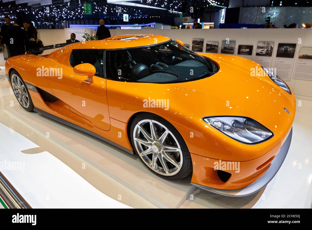 Koenigsegg CCR sports car showcased at the 89th Geneva International ...