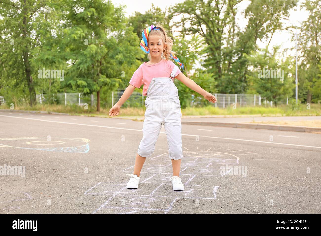 Hopscotch court hi-res stock photography and images - Alamy