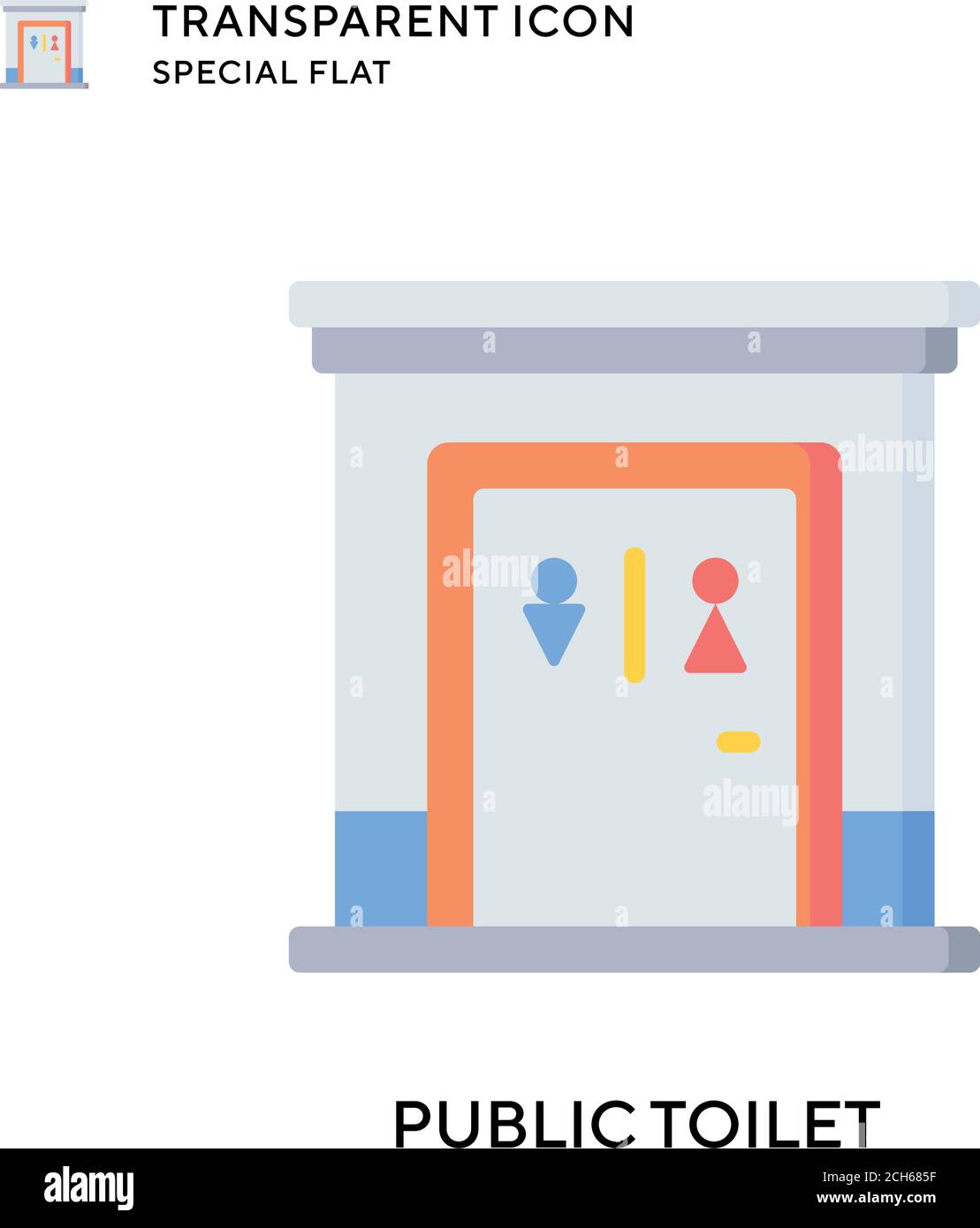Public toilet vector icon. Flat style illustration. EPS 10 vector Stock ...