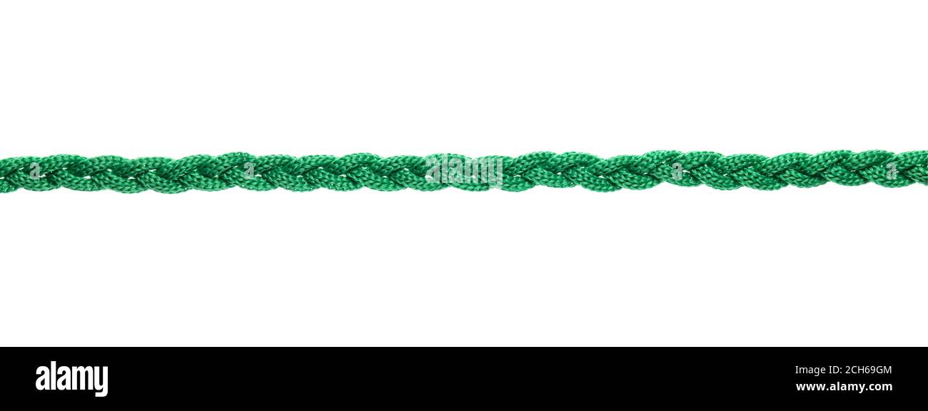 Braided rope on white background Stock Photo - Alamy
