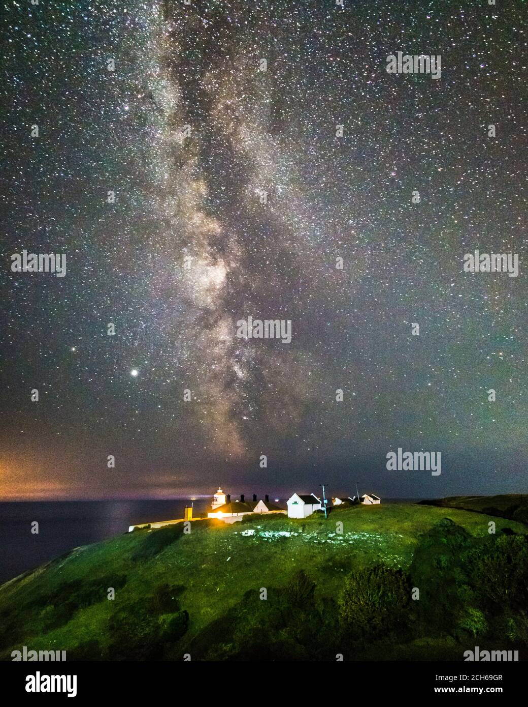 Anvil Point Lighthouse, Swanage, Dorset, UK. 13th September 2020. UK ...