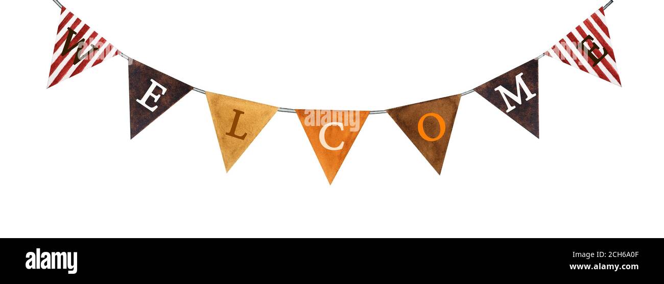 Beautiful drawing of festive decorations. Picture painted with ...