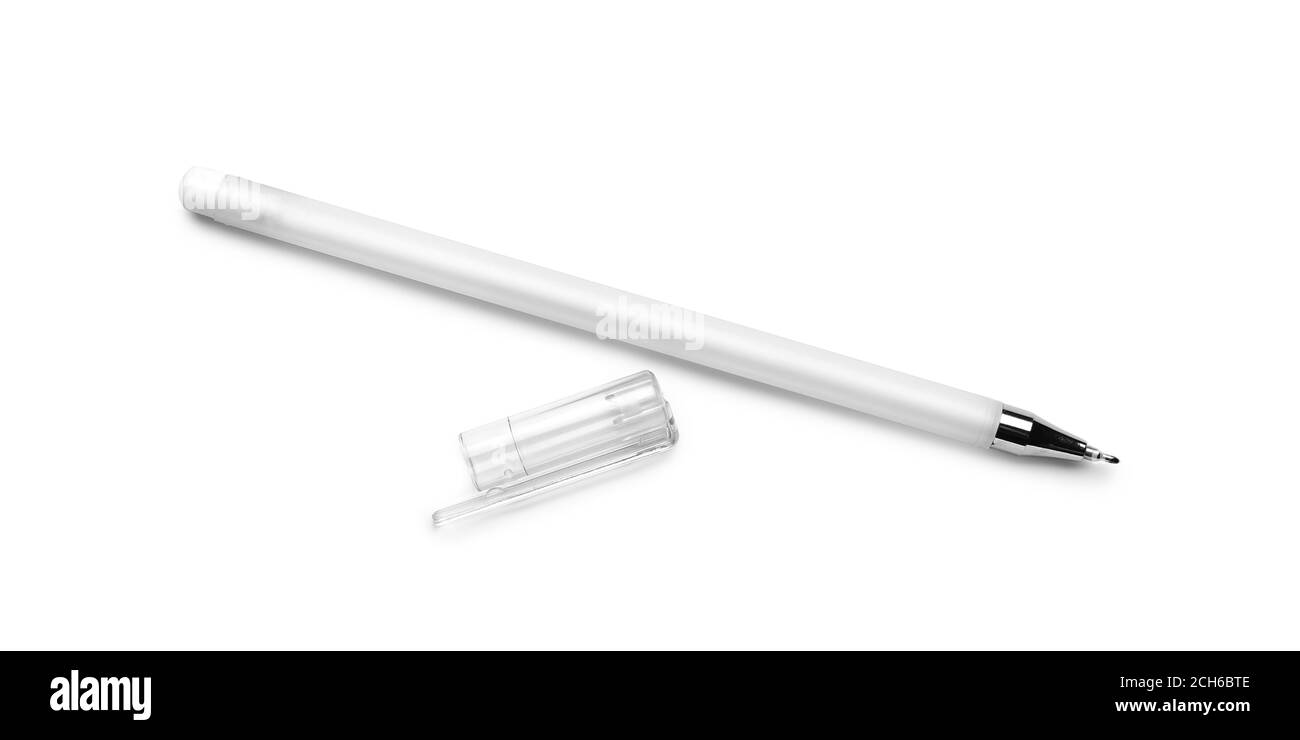 School pen on white background Stock Photo - Alamy