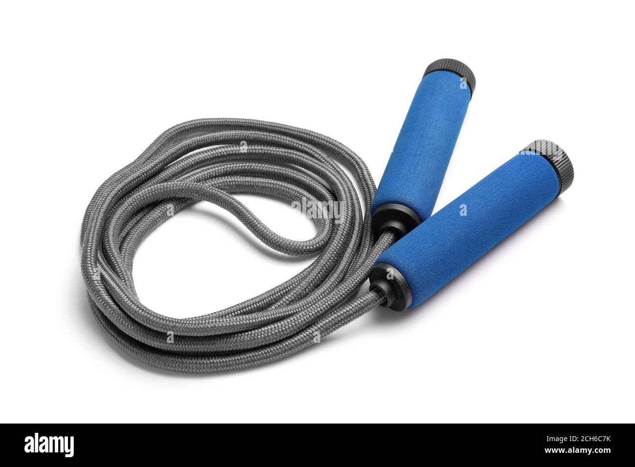 Jumping rope on white background Stock Photo - Alamy