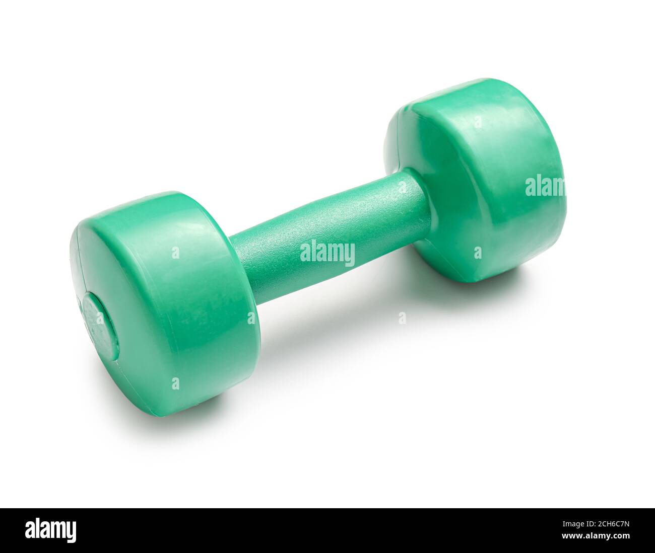 Color dumbbell on white background Stock Photo - Alamy