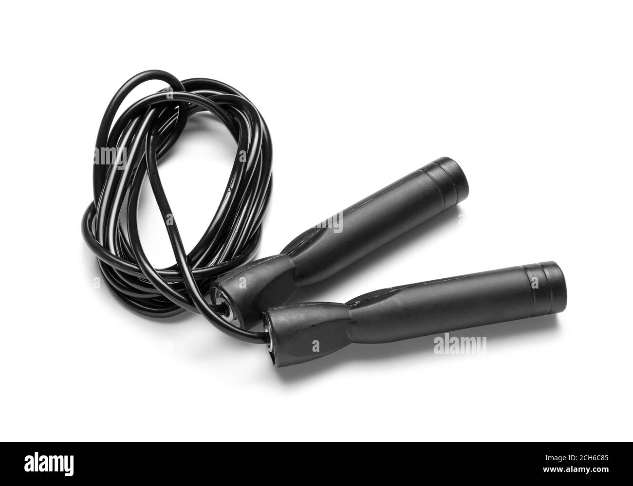 Jumping rope on white background Stock Photo - Alamy