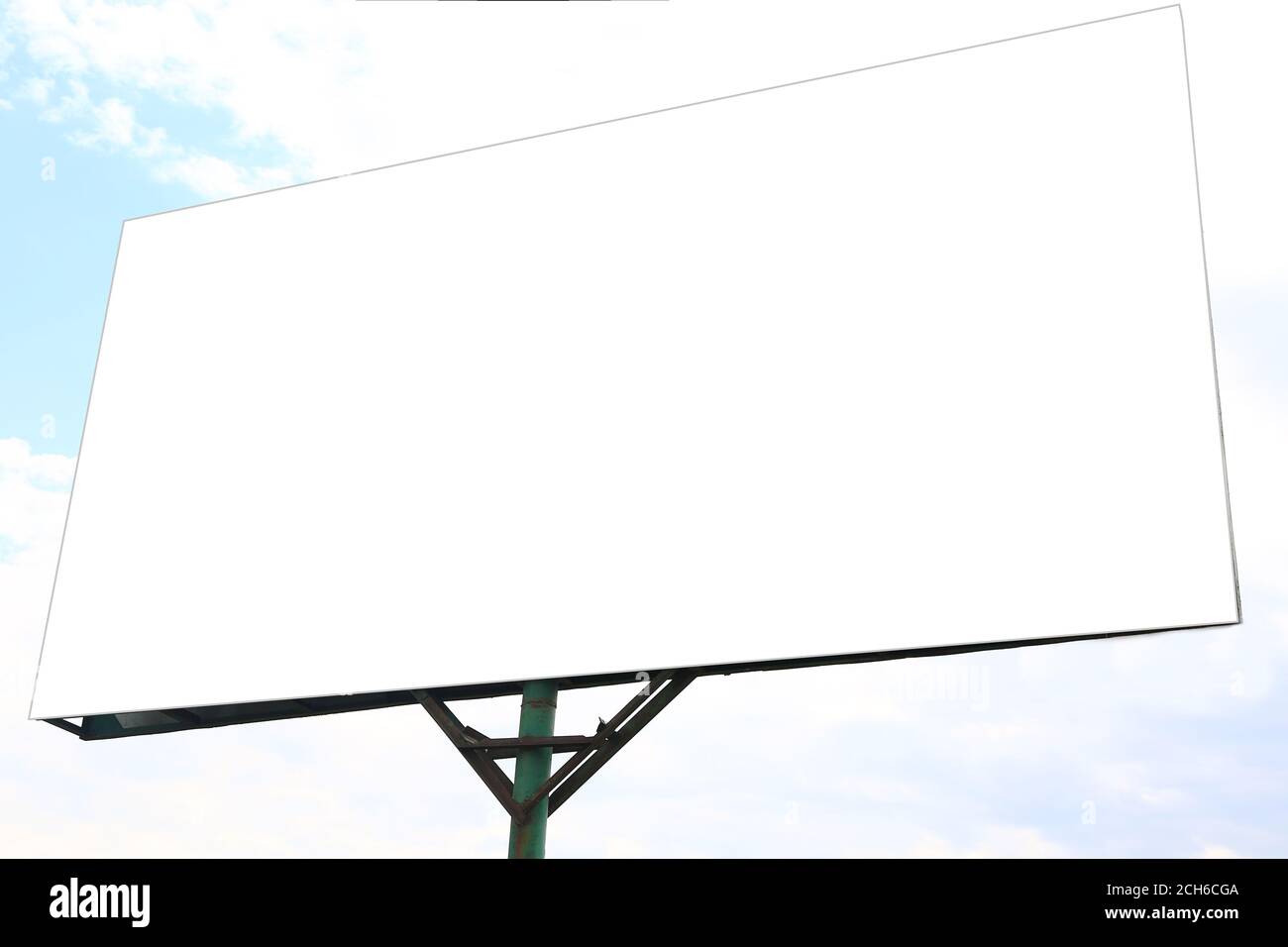 Blank advertising billboard on city street Stock Photo - Alamy