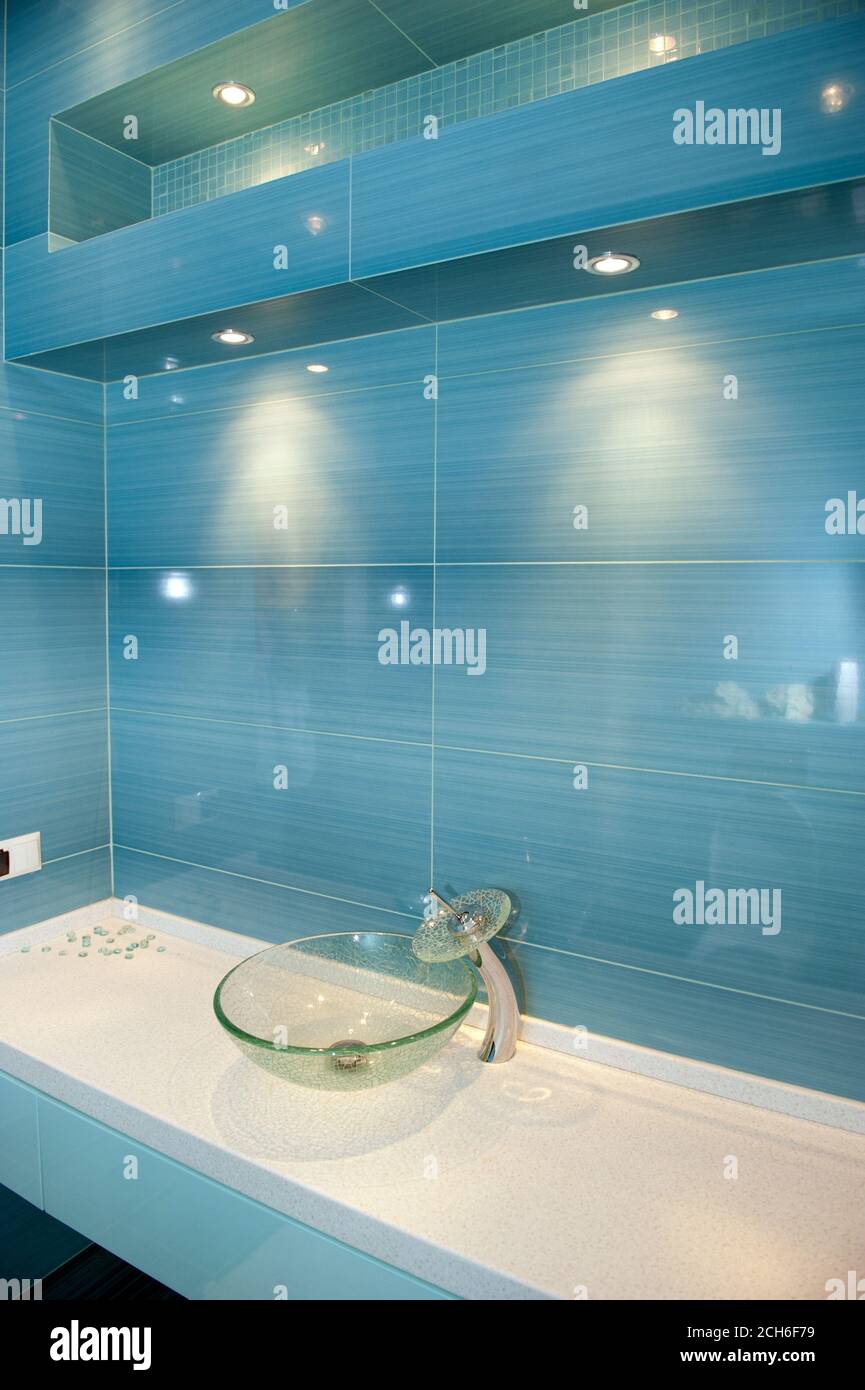 Modern design bathroom Interior Stock Photo - Alamy