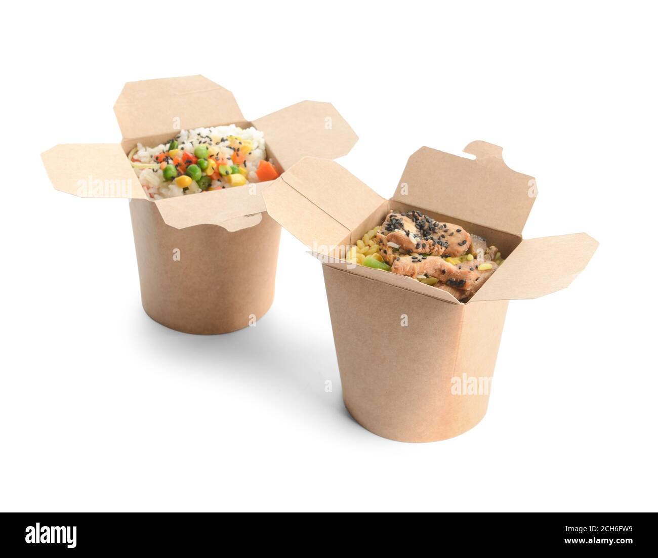 Chinese takeaway egg fried rice Cut Out Stock Images & Pictures - Alamy