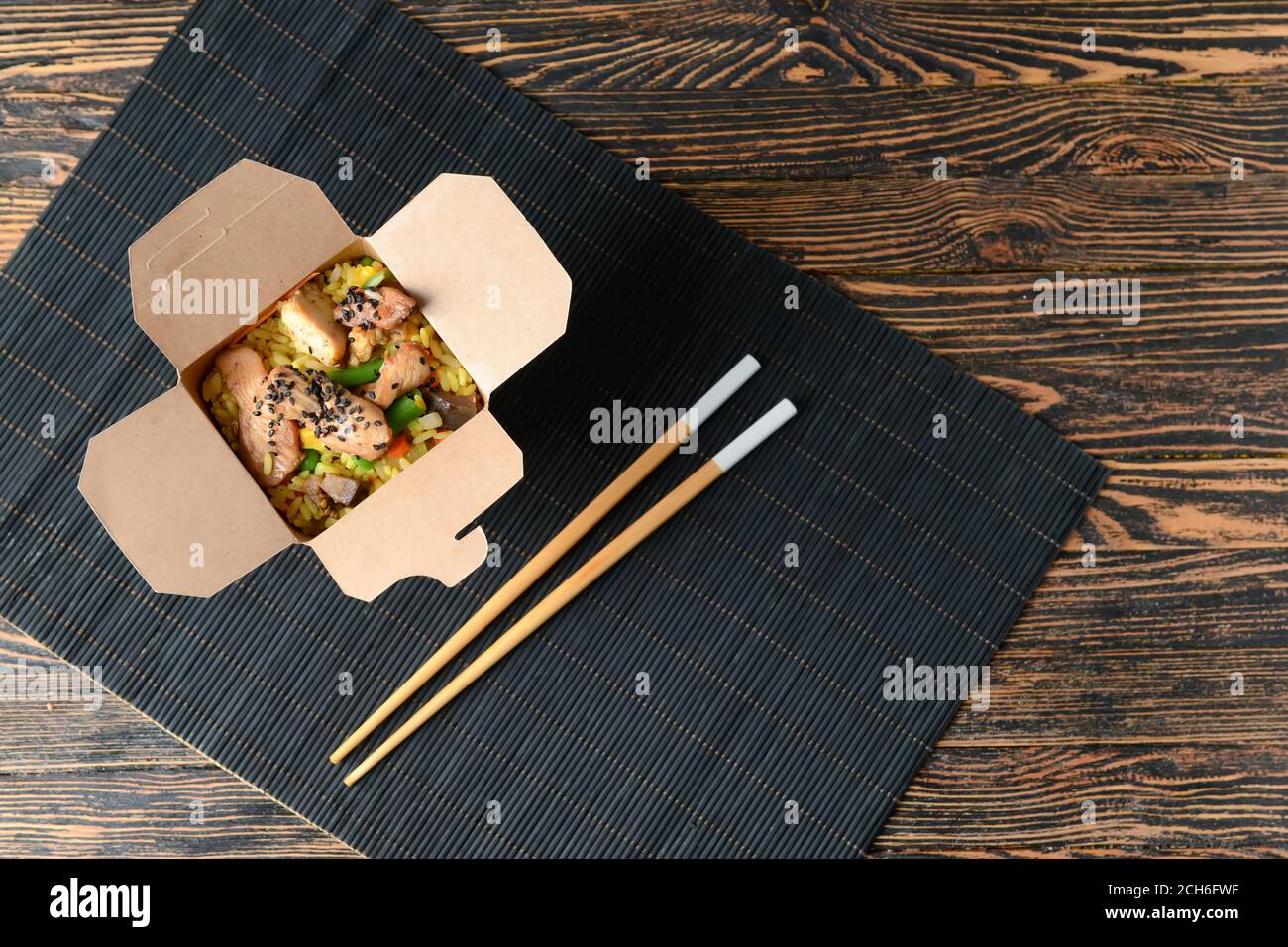 Chicken fried rice takeaway box hi-res stock photography and images - Alamy
