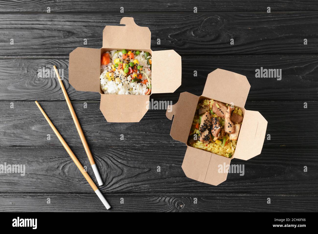 Wok boxes hi-res stock photography and images - Alamy