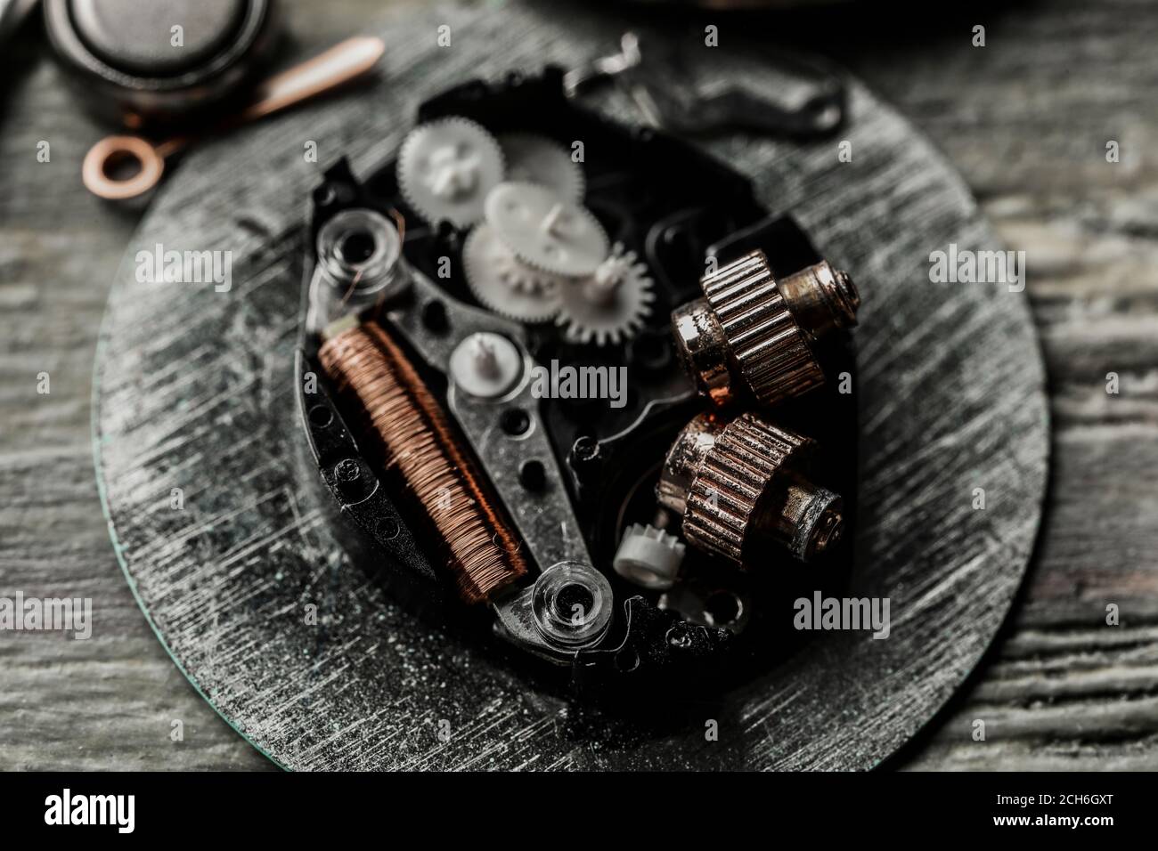 Clock mechanism disassembled hi-res stock photography and images - Alamy