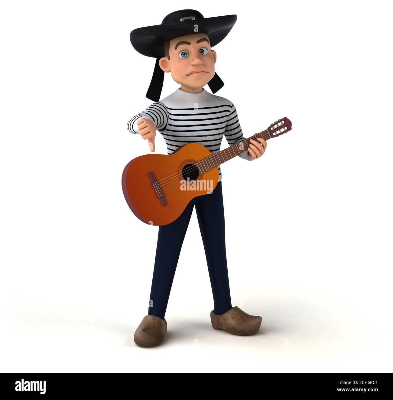 Fun 3d cartoon breton character Stock Photo - Alamy
