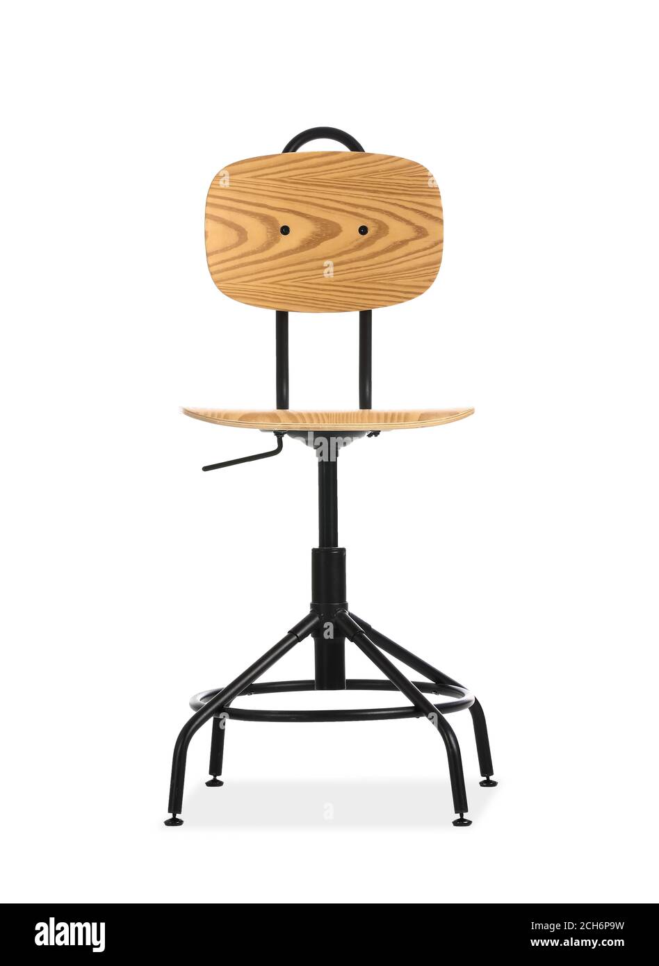 Swivel chair on white background Stock Photo - Alamy