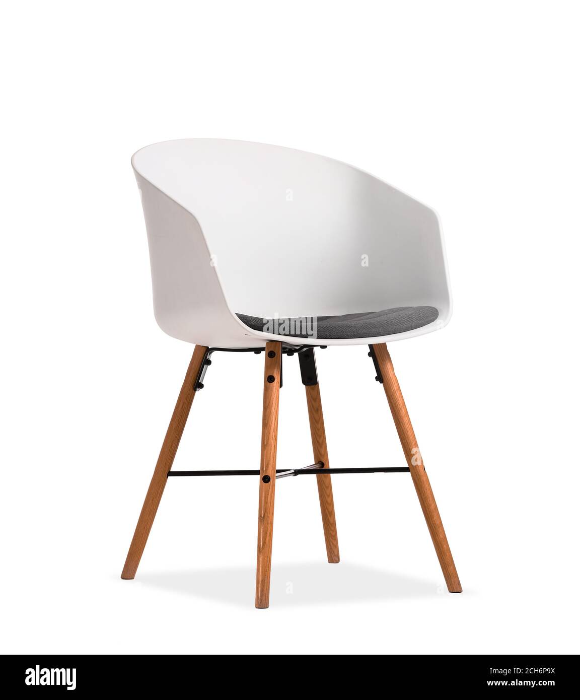 Modern chair on white background Stock Photo - Alamy