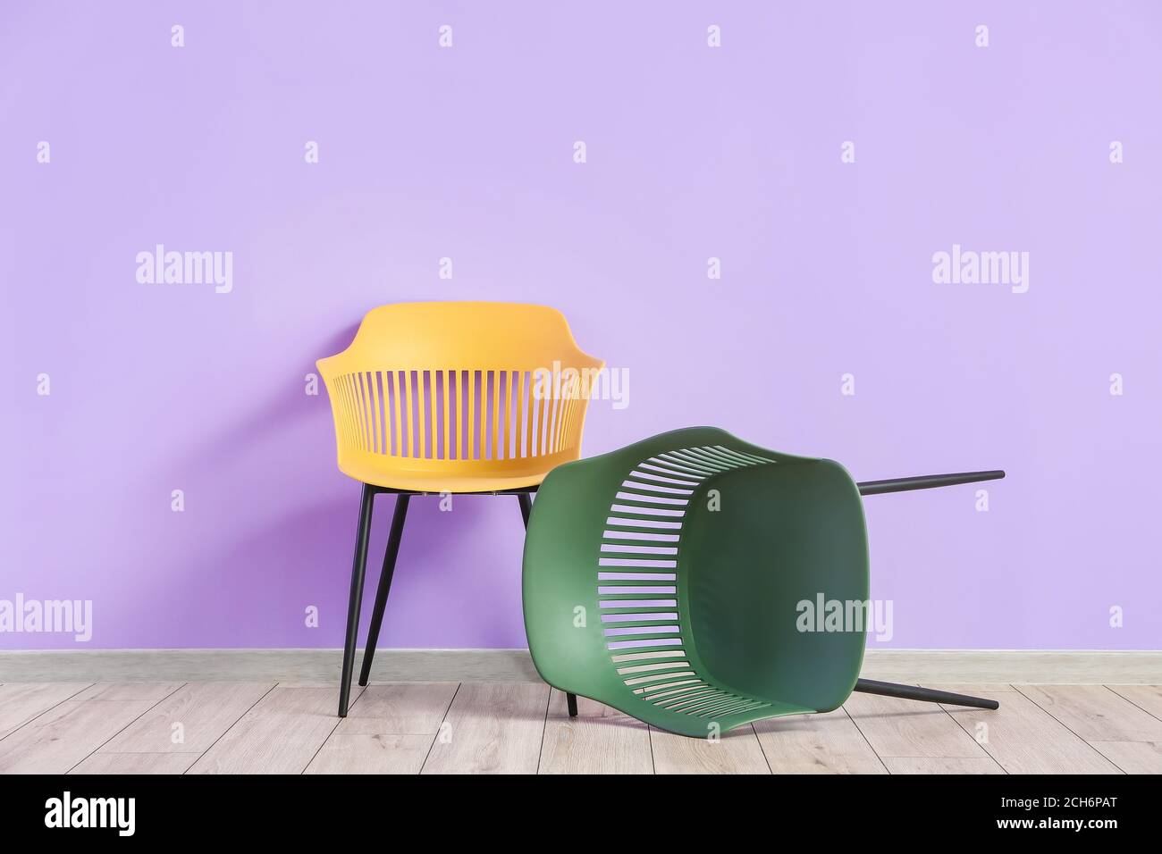 Overturned chairs hi-res stock photography and images - Alamy