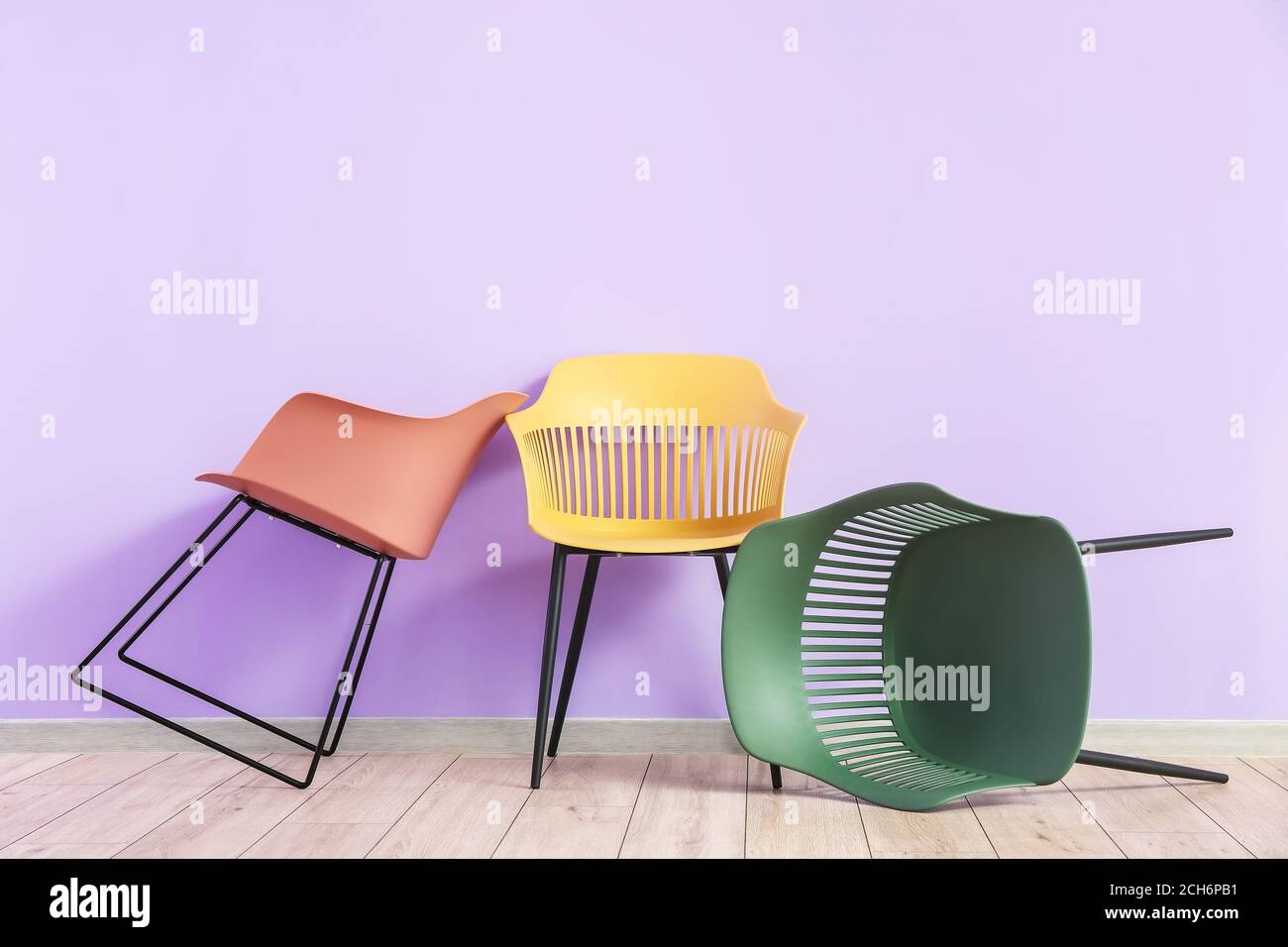 Overturned chairs hi-res stock photography and images - Alamy