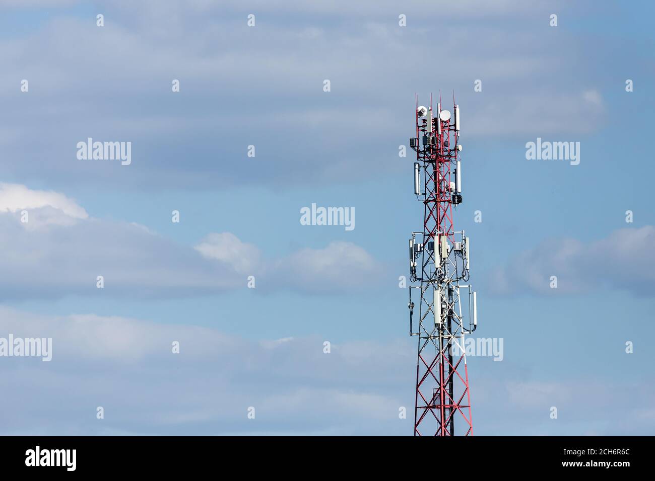 Telecommunication tower of 4G and 5G cellular. Cell Site Base Station. Wireless Communication ...