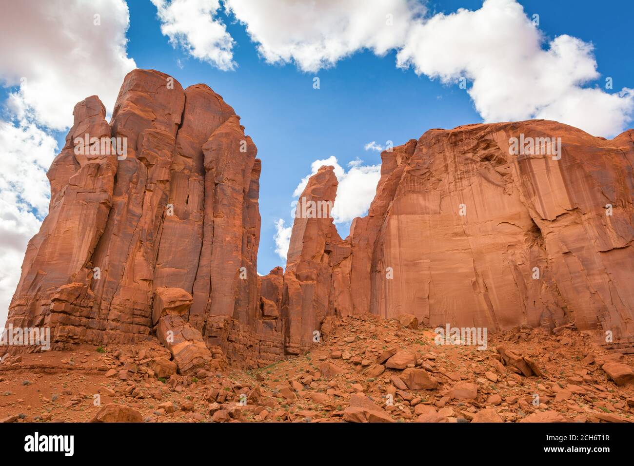 Big red rocks of Monument Valley. Navajo Tribal Park landscape, USA ...
