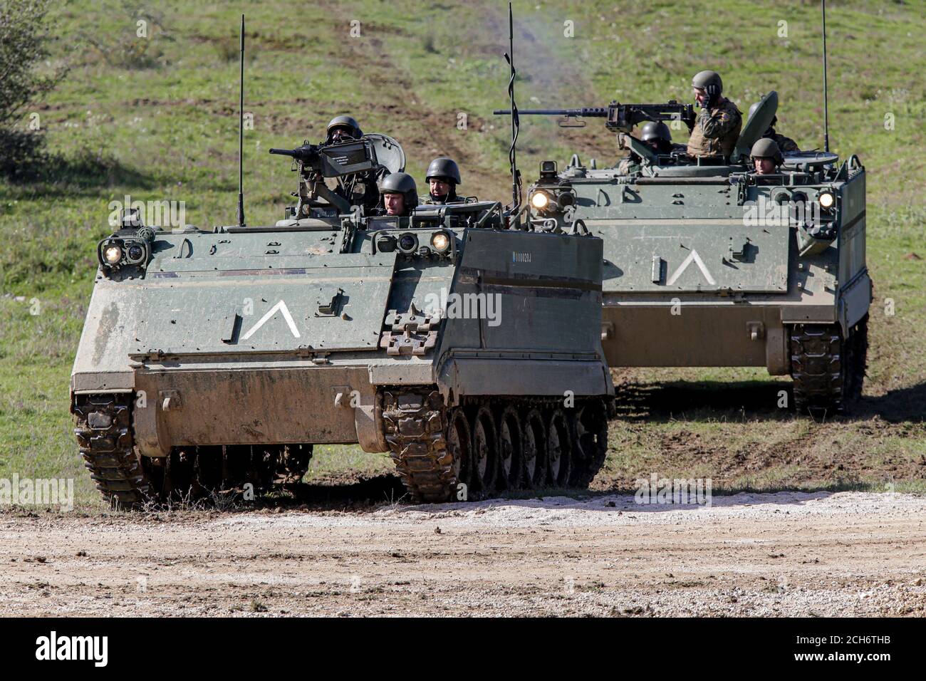 Bosnian soldiers rides on APC during Military Exercise “Quick Response ...