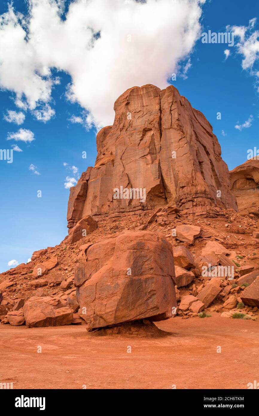 Big red rocks of Monument Valley. Navajo Tribal Park landscape, USA ...