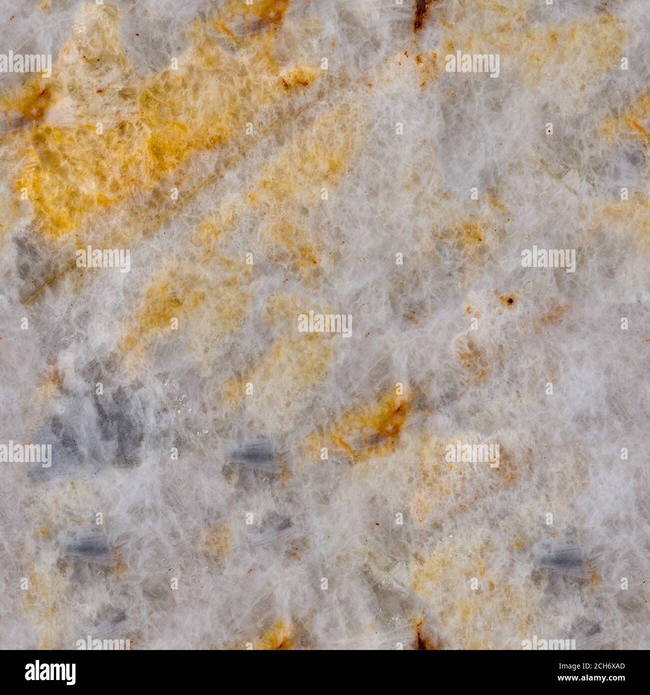 Light quartz texture with yellow and light grey spots. Seamless square ...