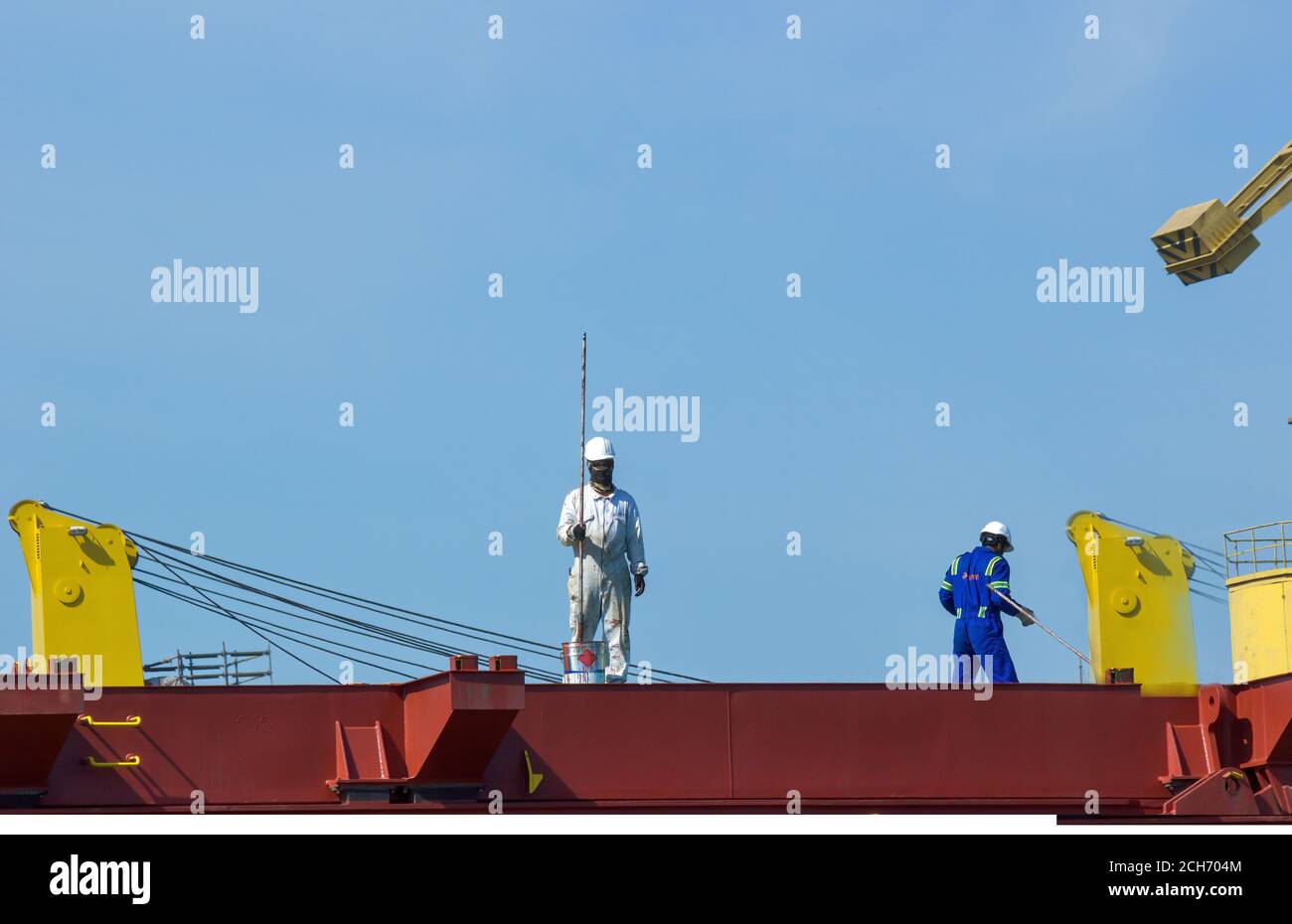 Shipyard Shipbuilding Anchor High Resolution Stock Photography and ...