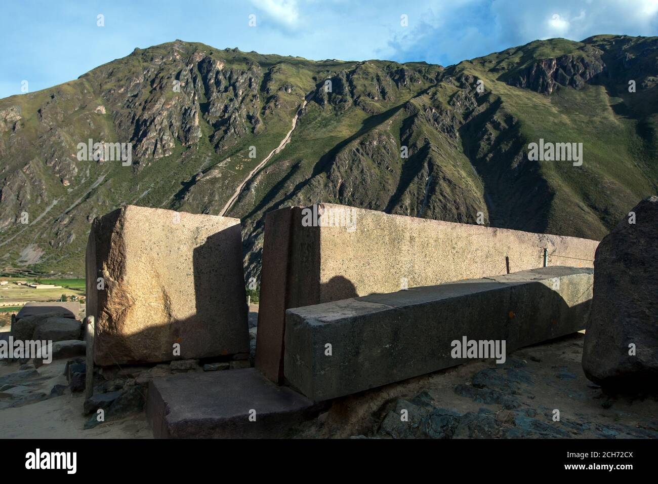 Giant stone pillars sit on top of Temple Hill at the peak of the ...