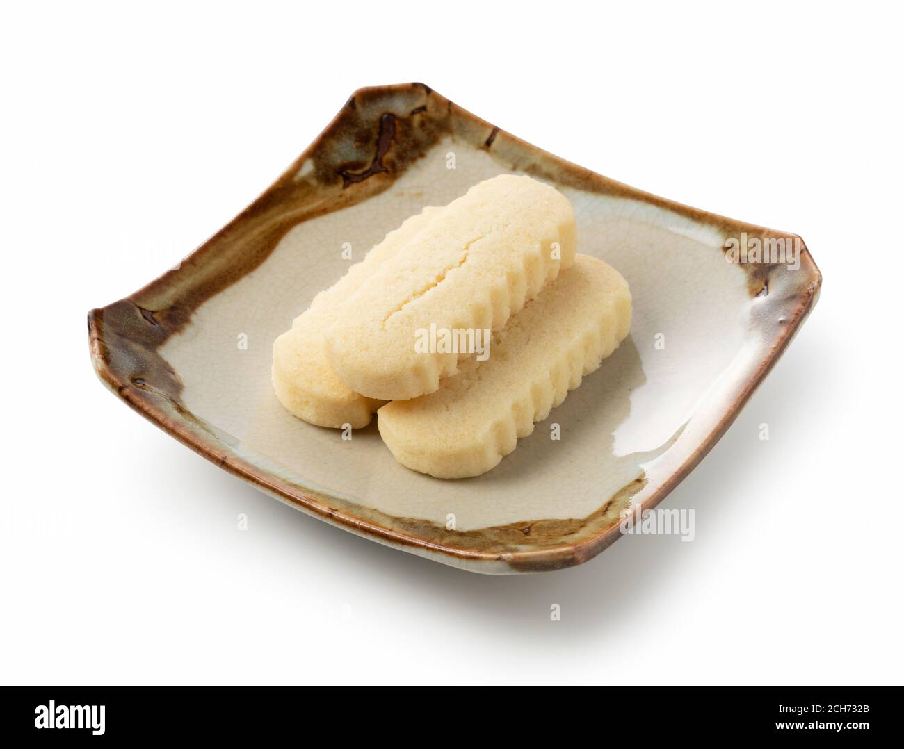 Japanese Okinawan cookies placed on a white background. Chinsuko Stock ...