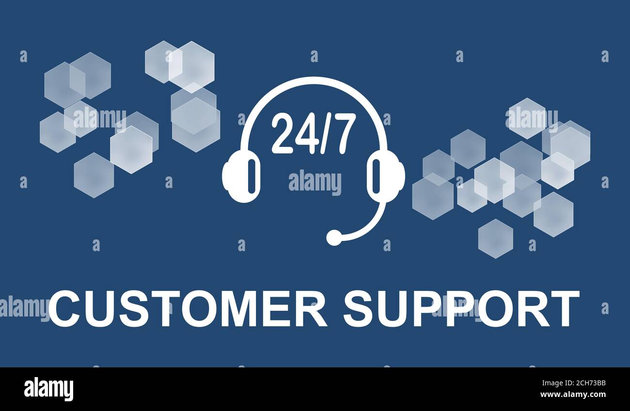 Illustration of a customer support concept Stock Photo - Alamy