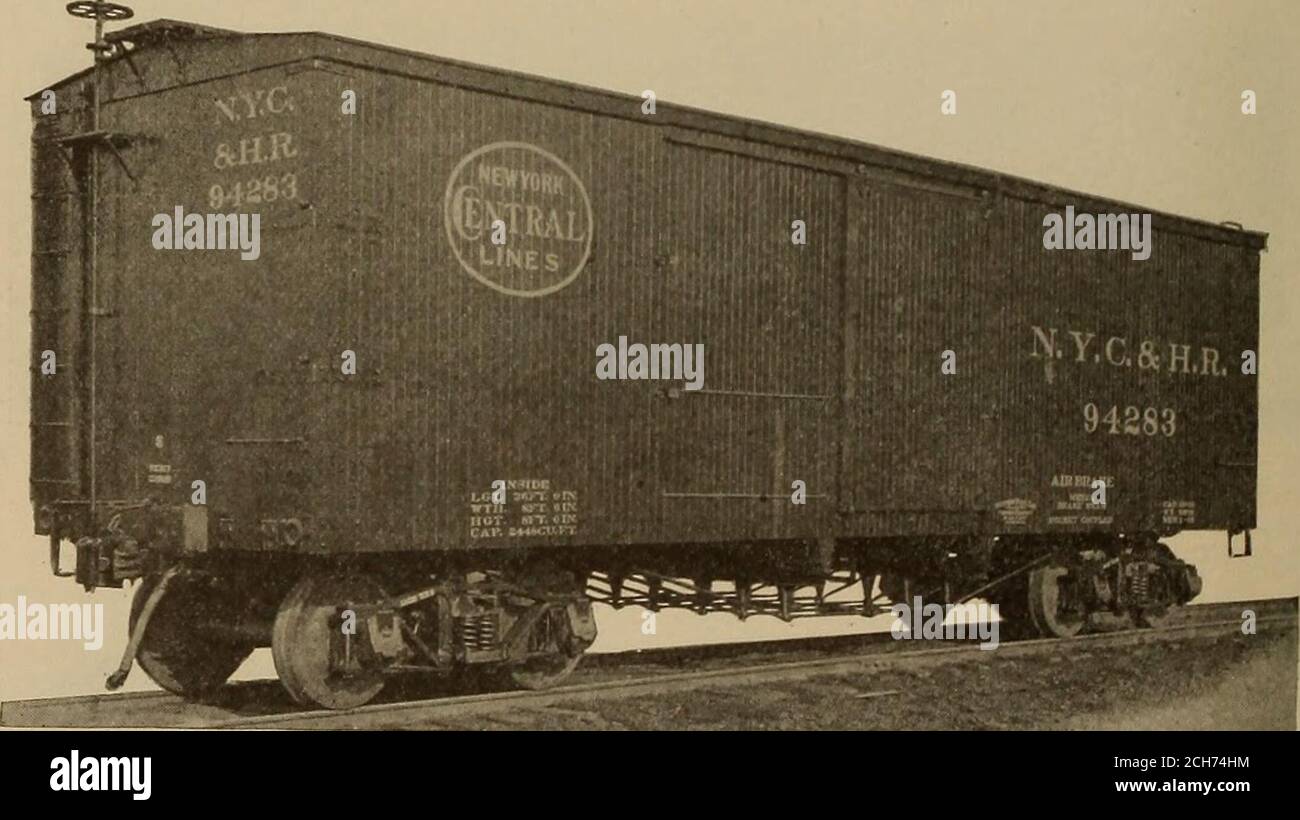 Railroad Cars Construction Drawing