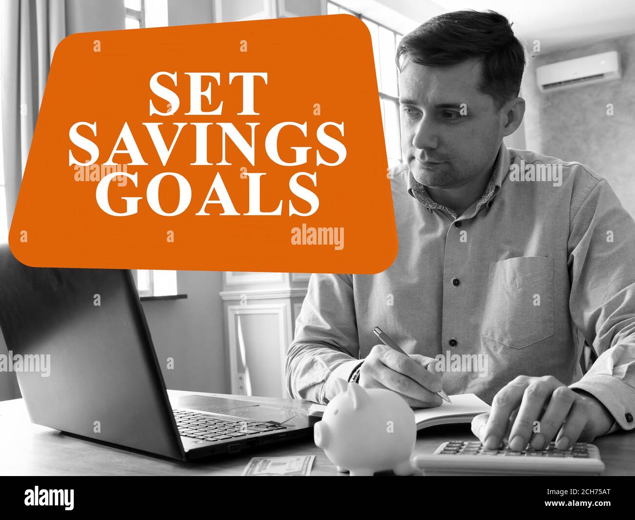 Set goals man hi-res stock photography and images - Alamy