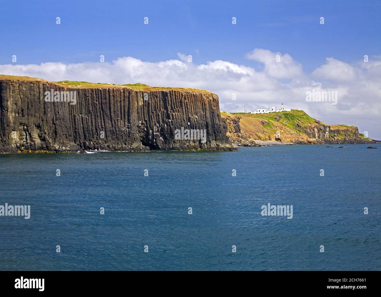 Taiwan Penghu Qimei columnar basalt coast Stock Photo - Alamy