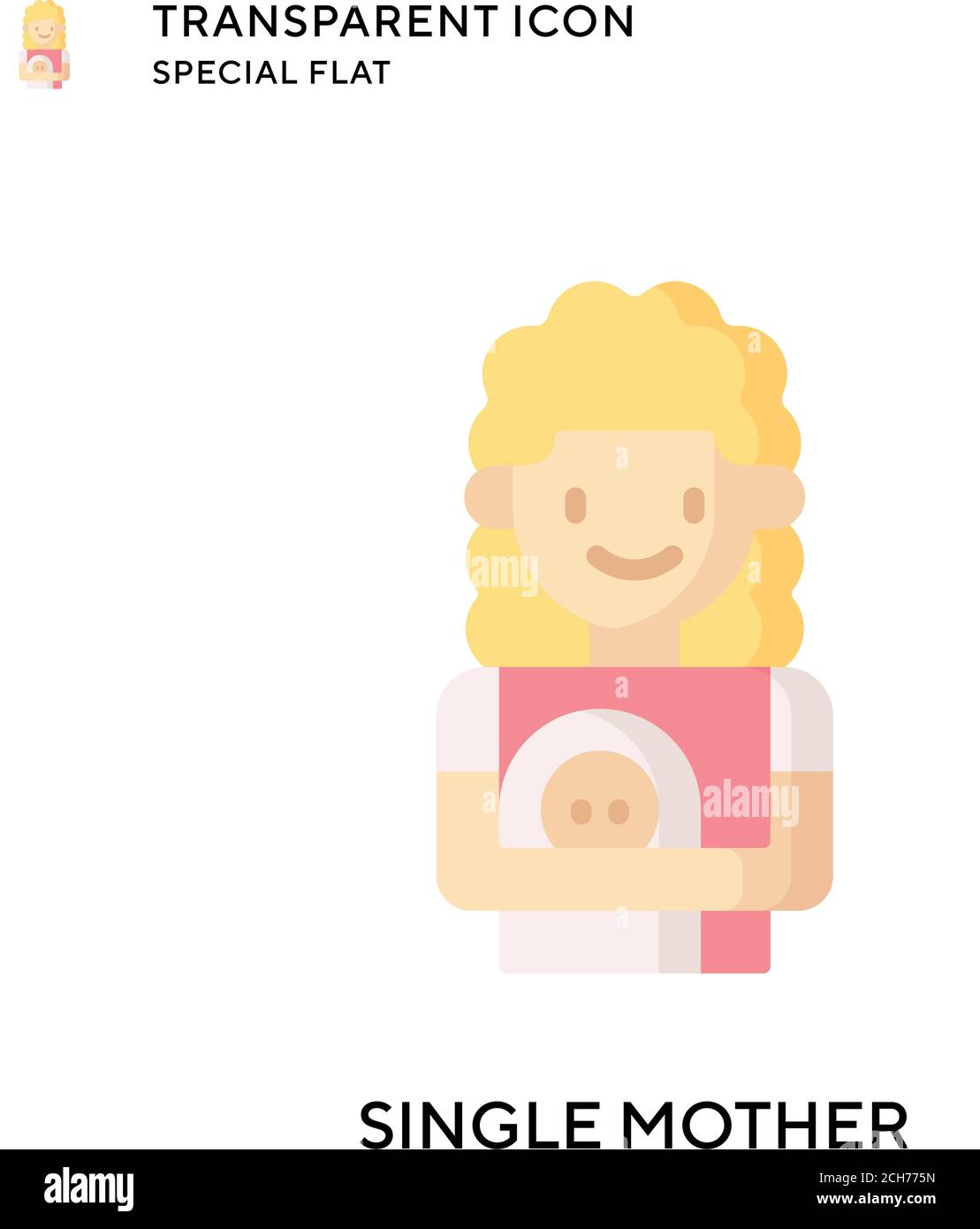 Black single mom Stock Vector Images - Alamy