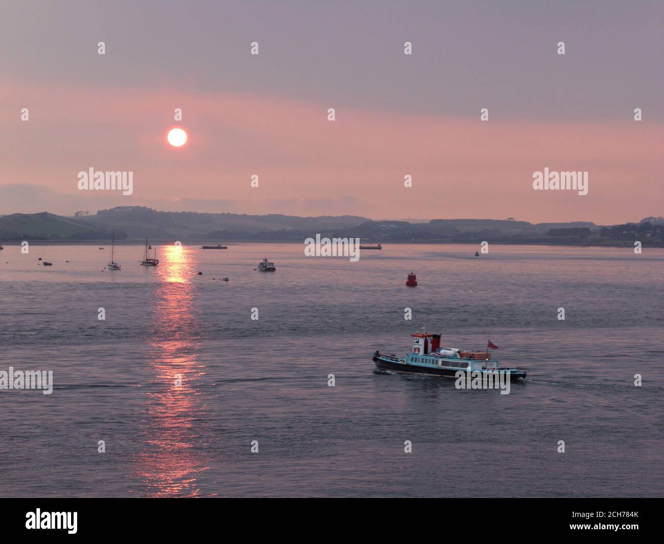 Cremyll ferry on the Hamoaze Tamar estuary between Plymouth Royal ...