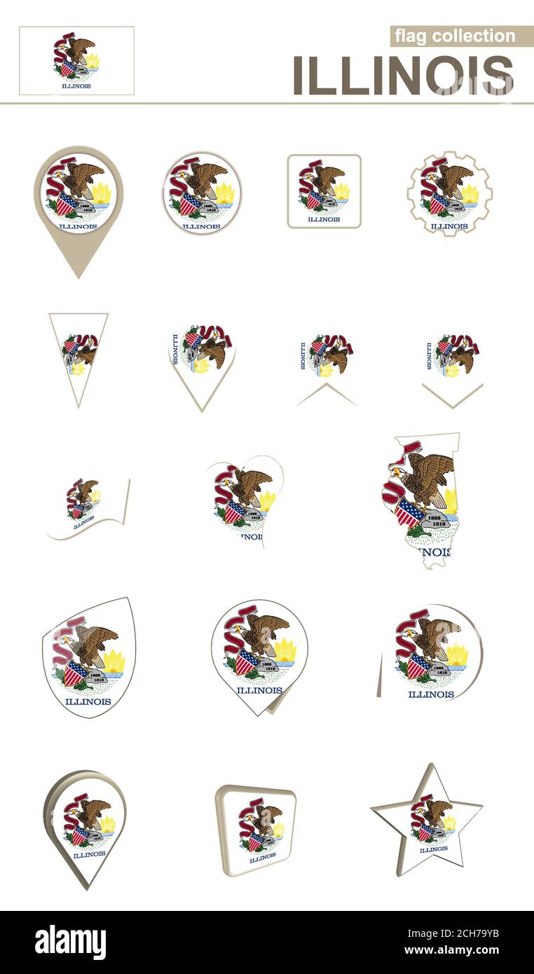 Illinois eagle Stock Vector Images - Alamy