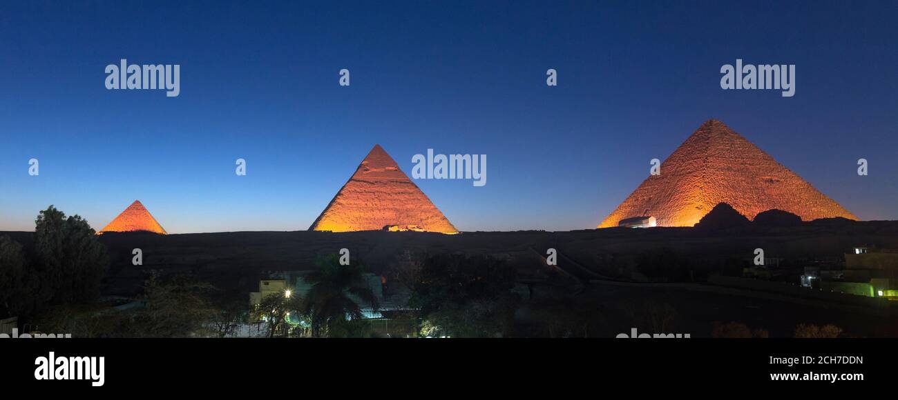 Egypt pyramid night hi-res stock photography and images - Alamy