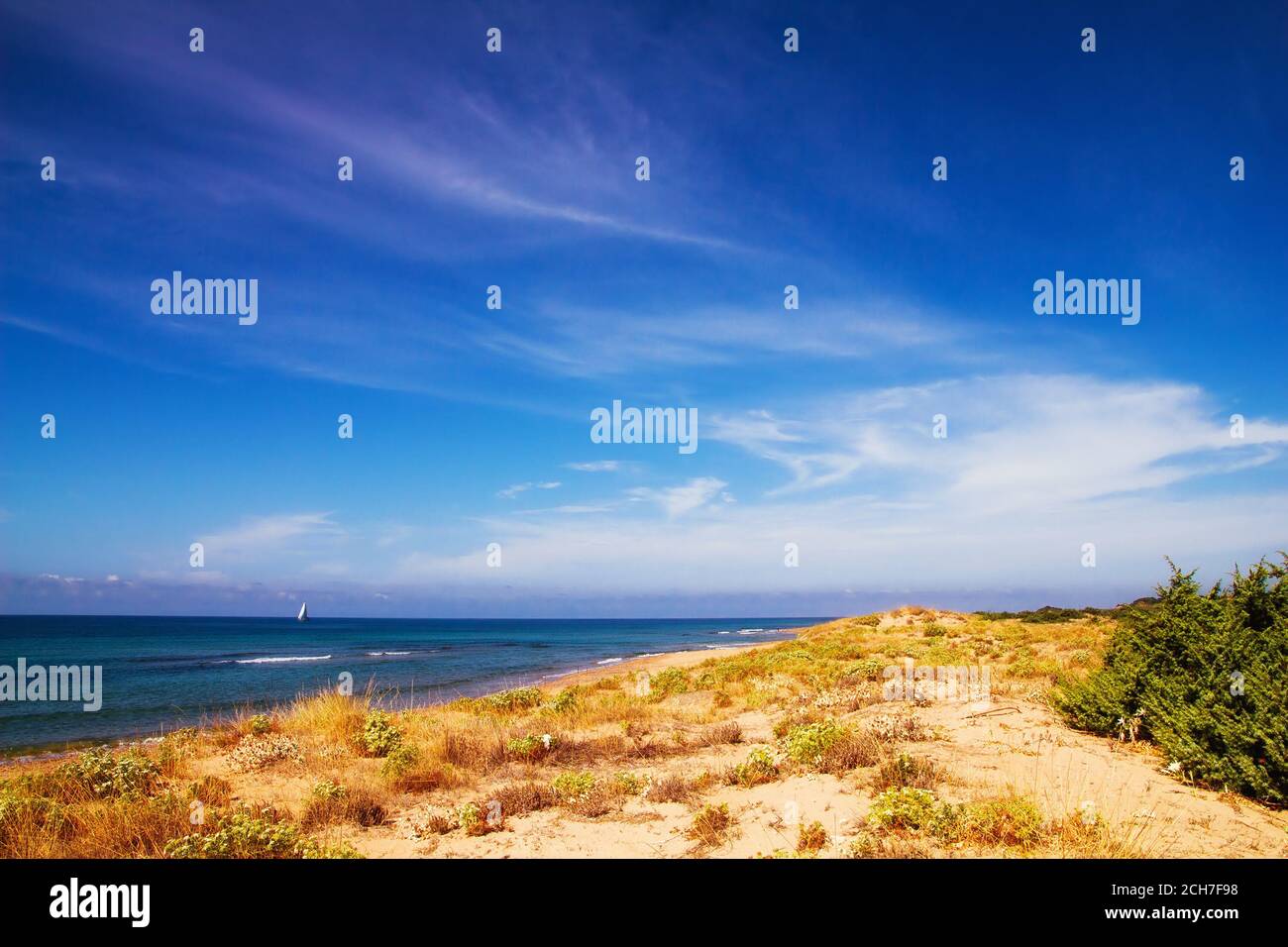 Chalikounas beach, Corfu Stock Photo - Alamy